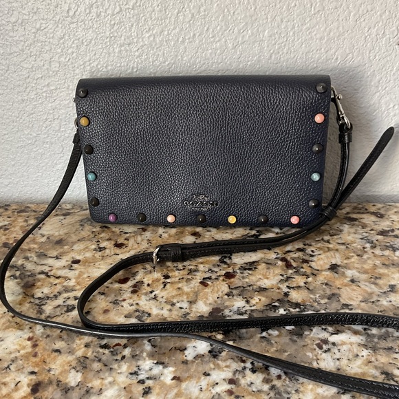 Coach | Bags | Coach Multi Color Stud Crossbody Bag | Poshmark